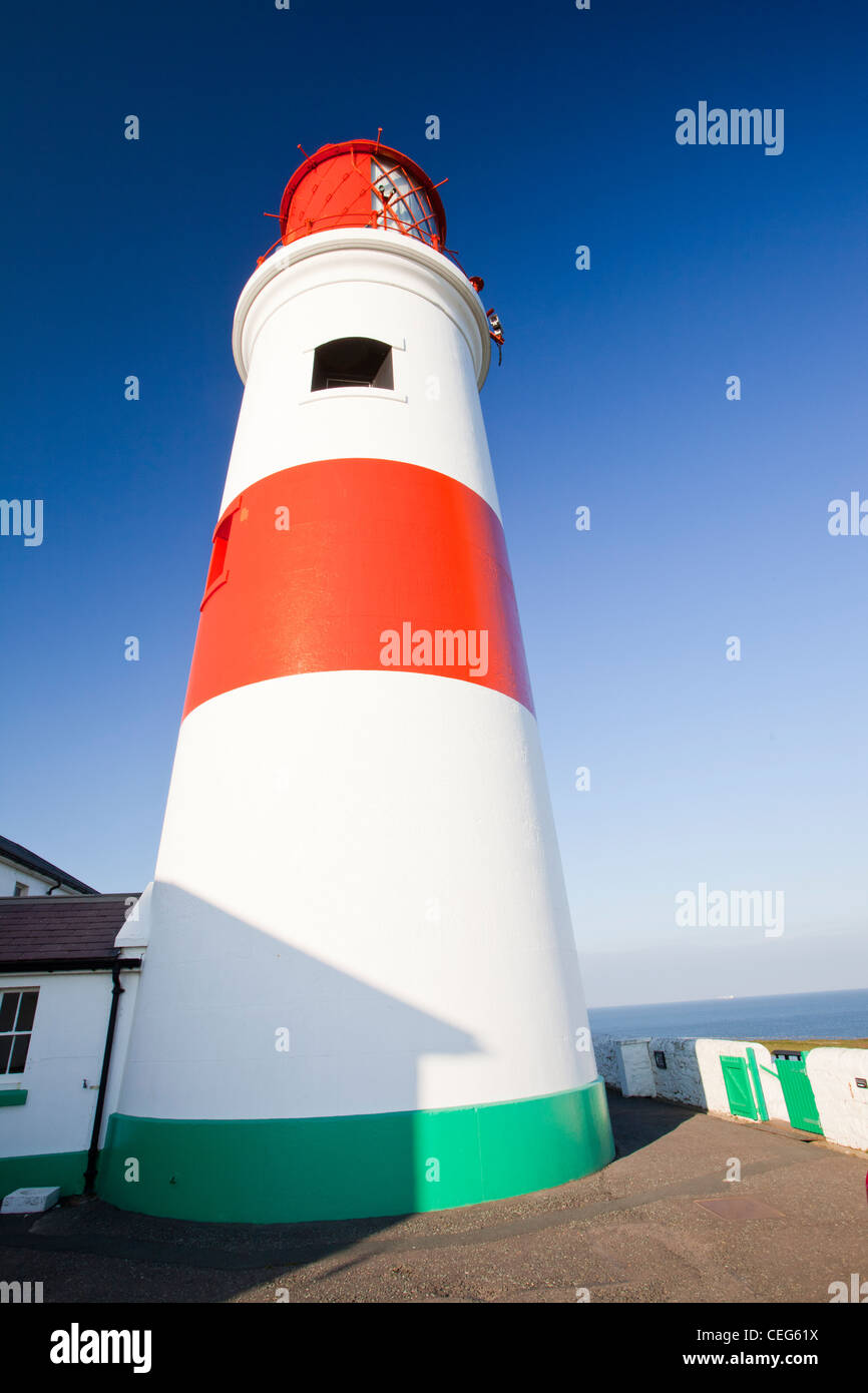 Souter lighthouse on the North East coast between Newcastle and ...