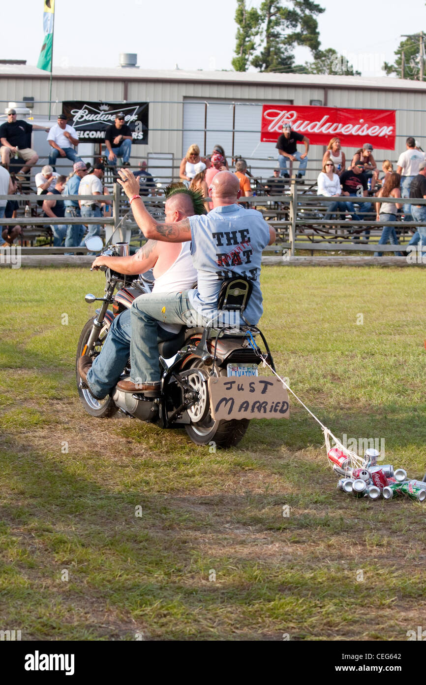 Motorcycle rodeo during bike week in Myrtle Beach South Carolina USA ...