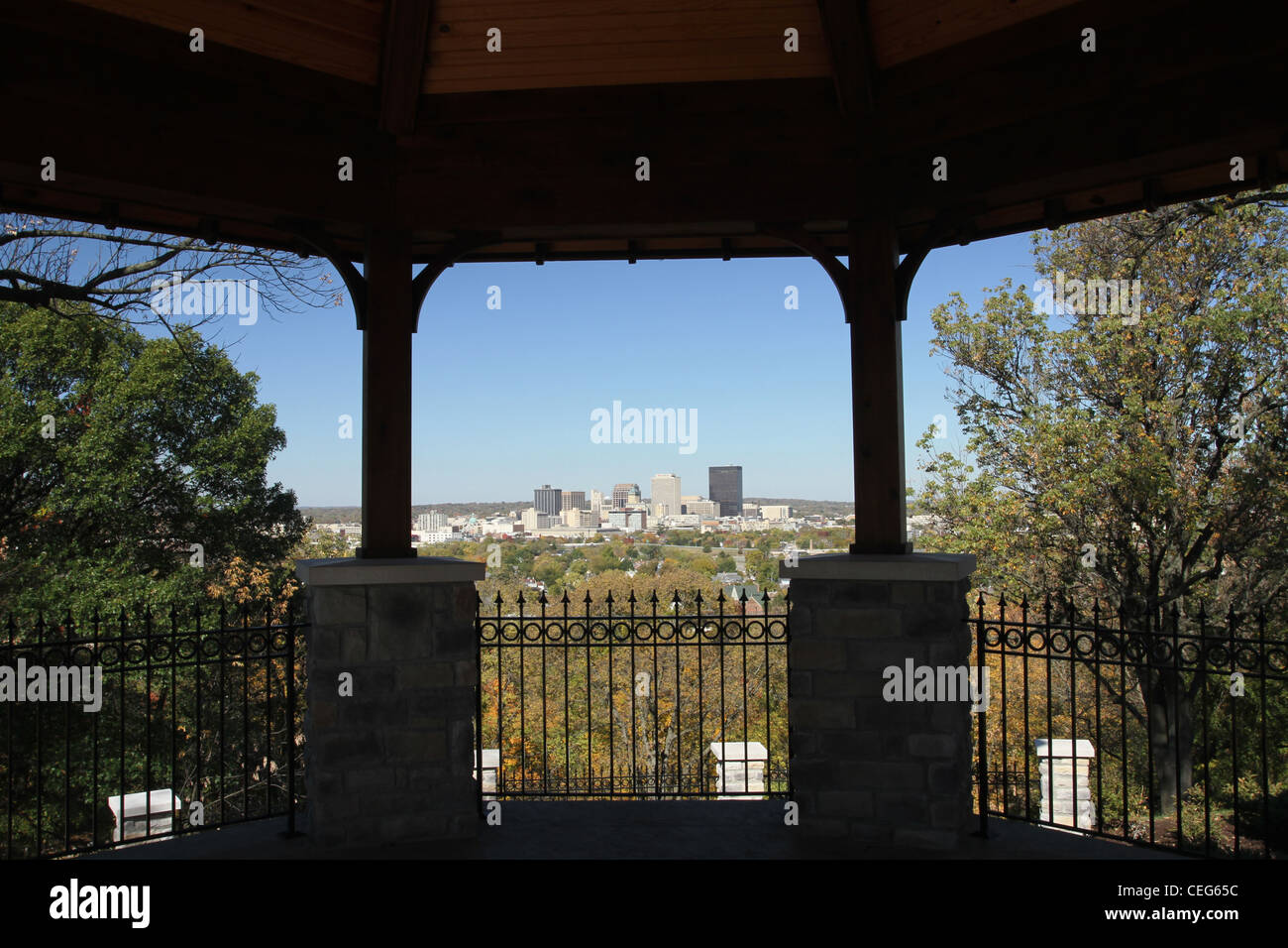 City of Dayton view from Lookout Point, Woodland Cemetery and Arboretum ...