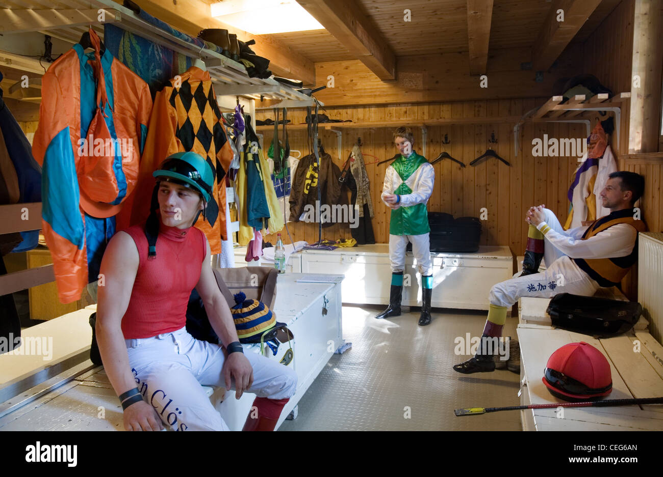 Jockeys locker room hi-res stock photography and images - Alamy