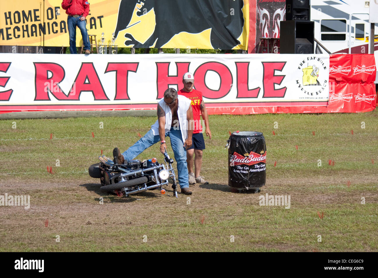 Motorcycle rodeo during bike week in Myrtle Beach South Carolina USA ...