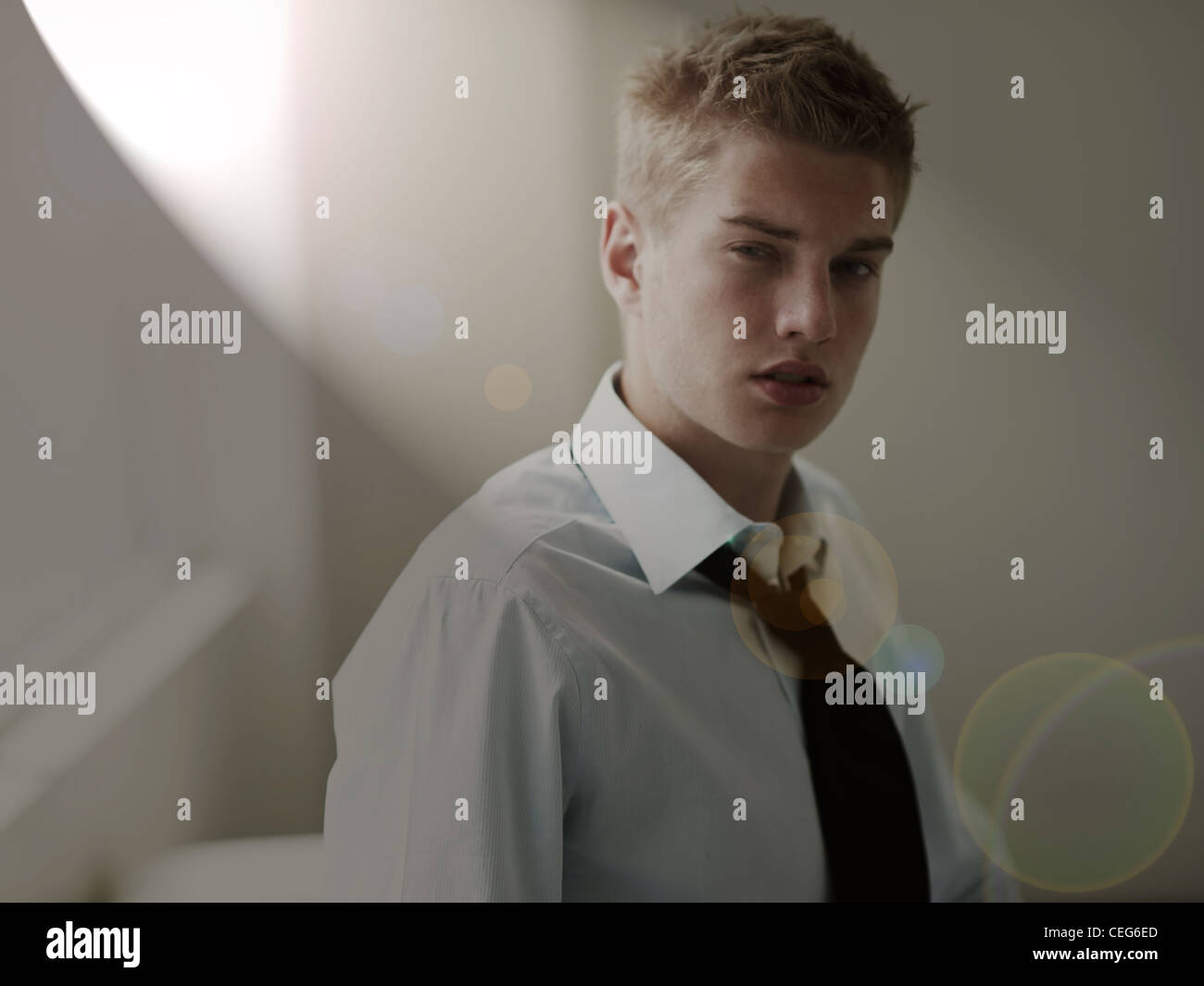 young man looking at viewer Stock Photo - Alamy