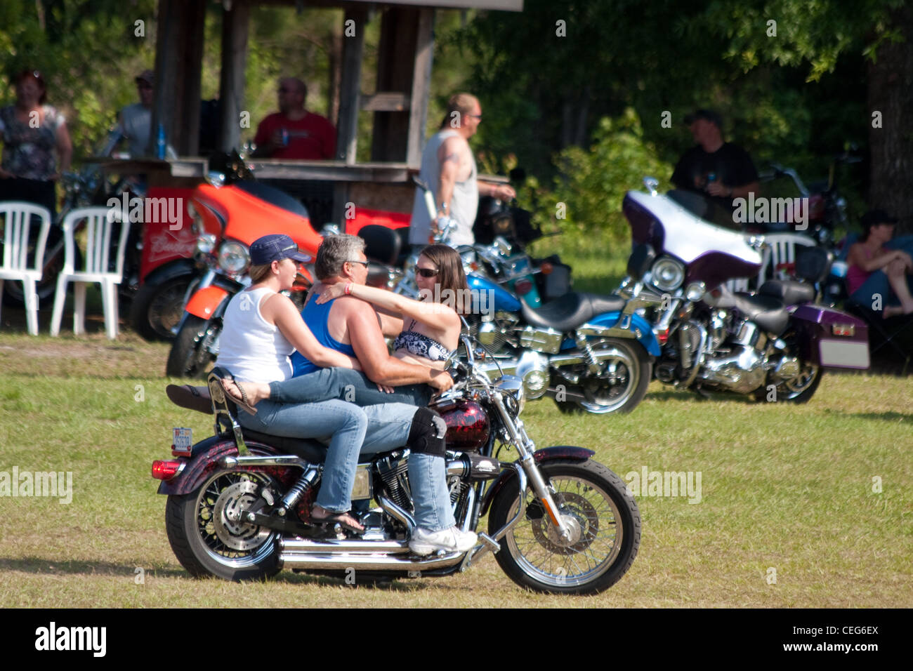 Motorcycle rodeo during bike week in Myrtle Beach South Carolina USA ...