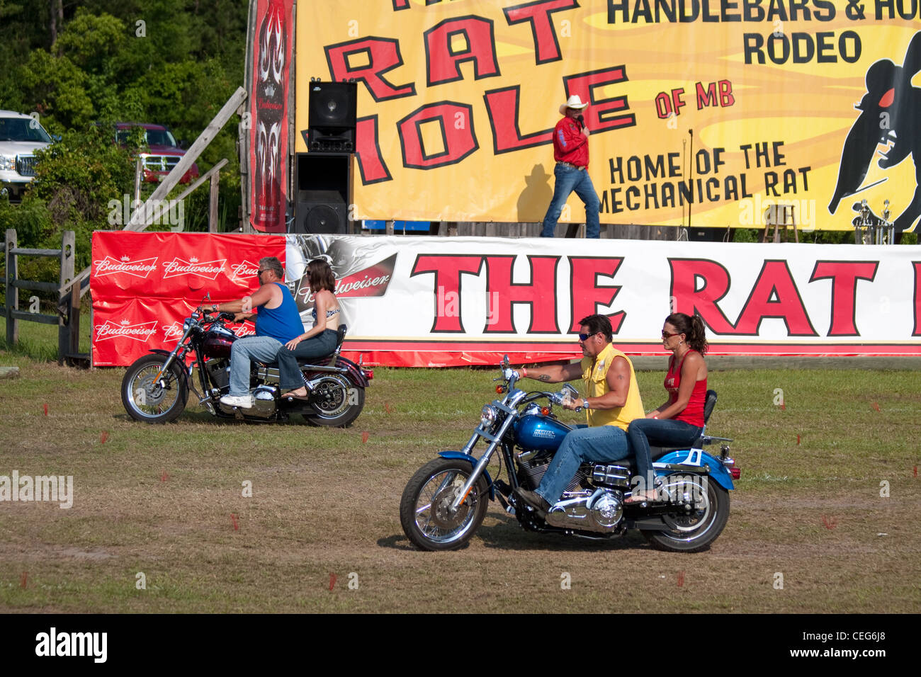 Motorcycle rodeo during bike week in Myrtle Beach South Carolina USA ...
