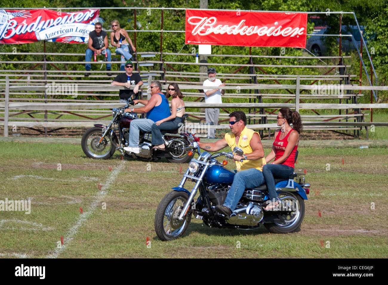 Motorcycle rodeo during bike week in Myrtle Beach South Carolina USA ...