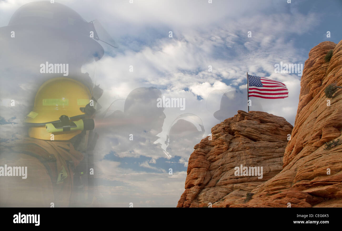 A Tribute to all fallen Firefighters Stock Photo - Alamy