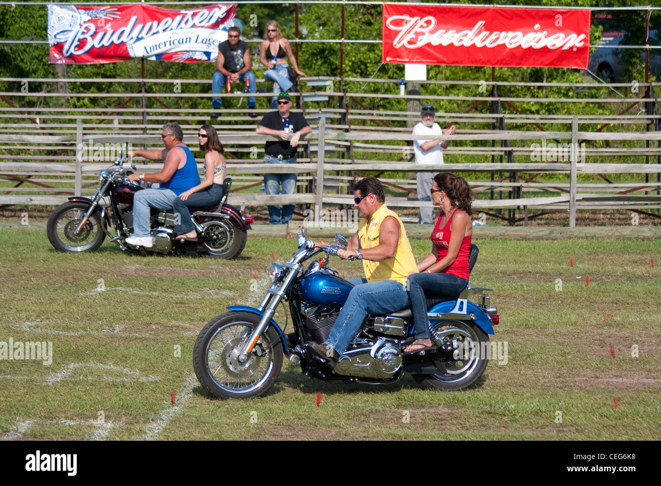 Motorcycle rodeo during bike week in Myrtle Beach South Carolina USA ...