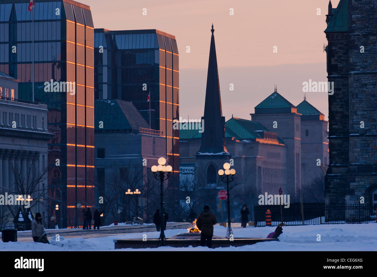 Downtown buildings at sunset, Ottawa, Canada Stock Photo - Alamy