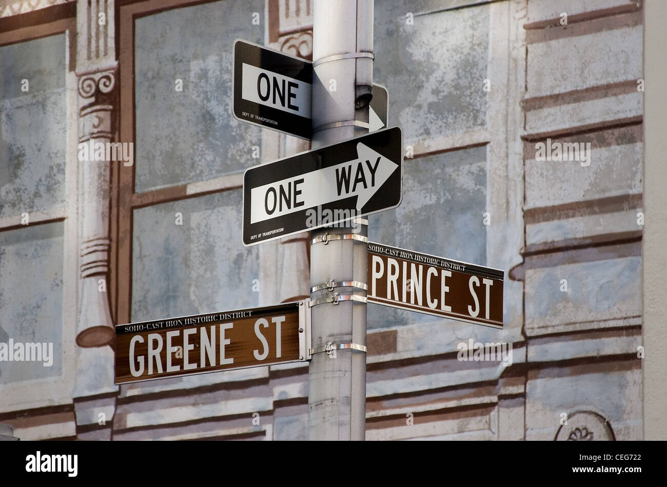 One way signs hi-res stock photography and images - Alamy