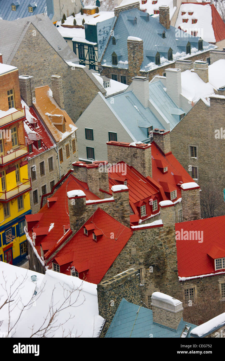 Colonial buildings, Quebec City (UNESCO World Heritage site), Canada ...