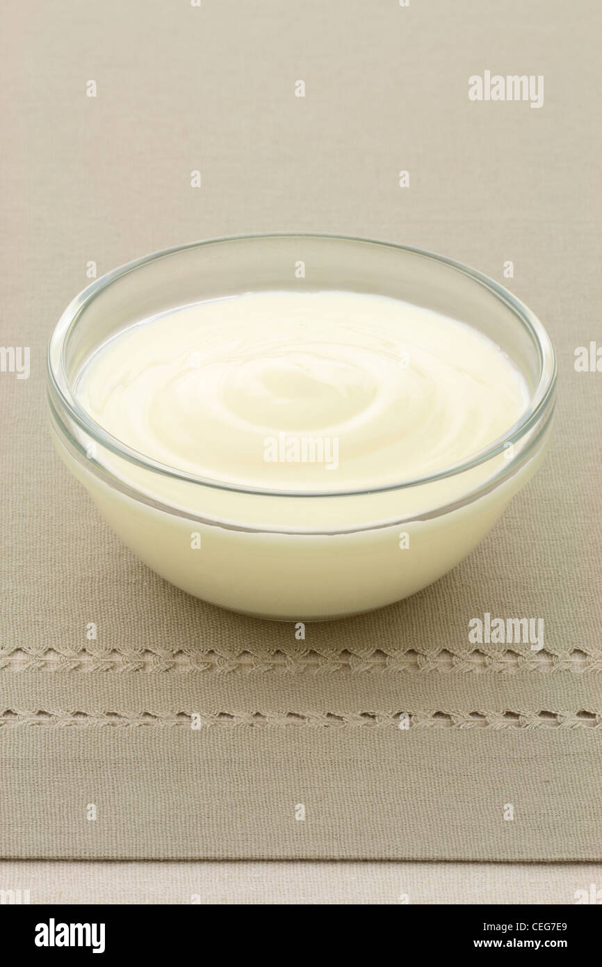 fresh and delicious creamy yogurt a healthy, nutritious and smooth ...