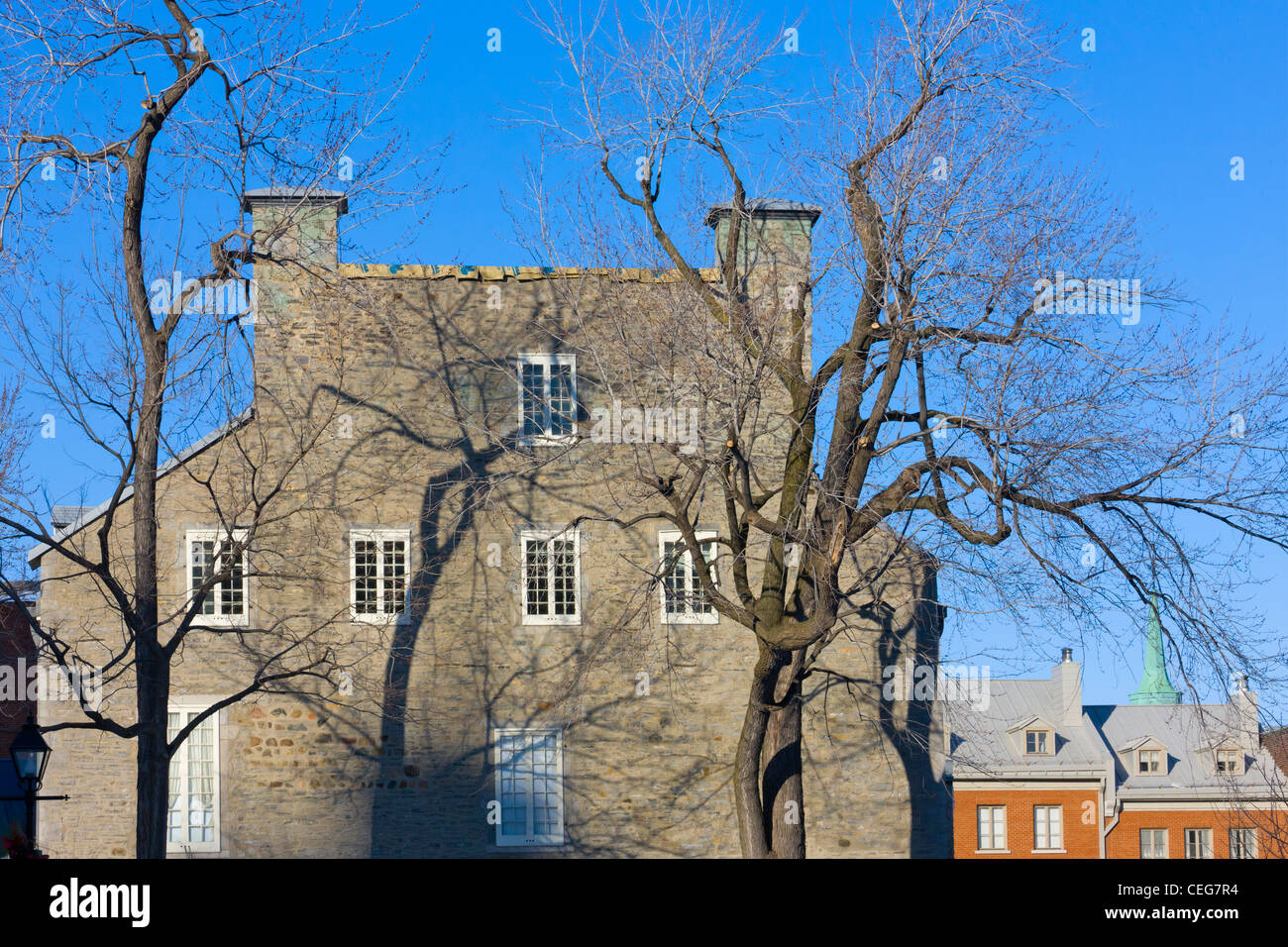 Colonial building in Montreal, Quebec, Canada Stock Photo - Alamy
