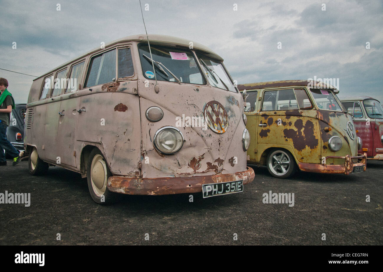 VW Camper van in show at Santa Pod Stock Photo - Alamy