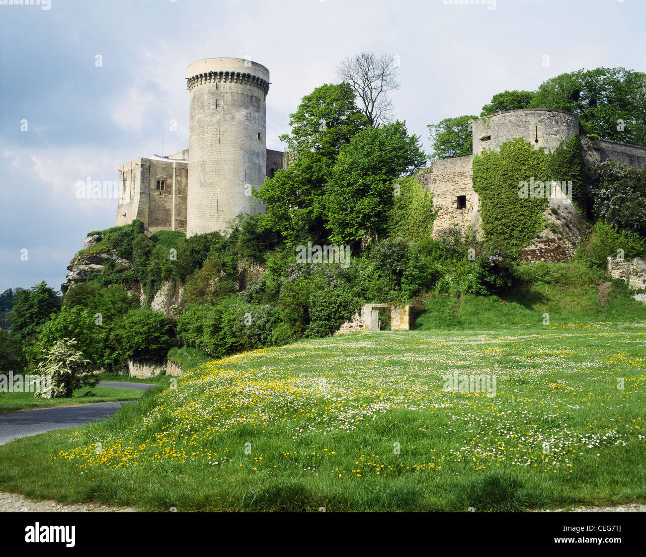 Falaise Castle Normandy France Stock Photo - Alamy