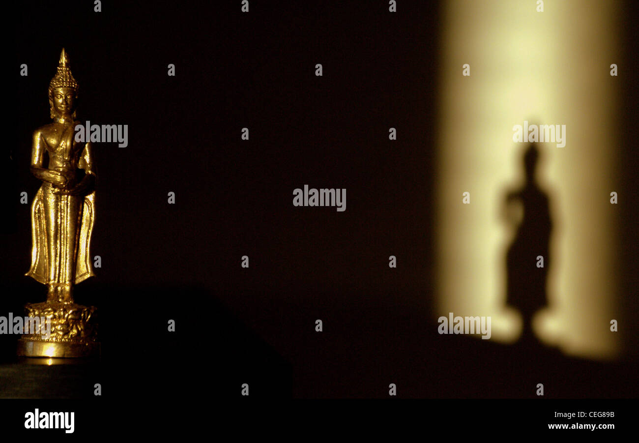 Buddha and shadow Stock Photo - Alamy