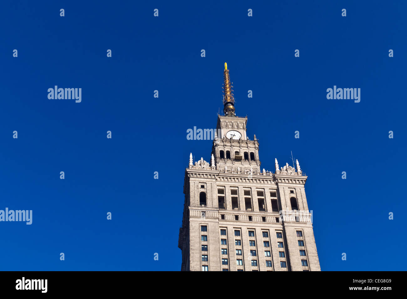 The palace of culture and science in Warsaw's center; a present of ...