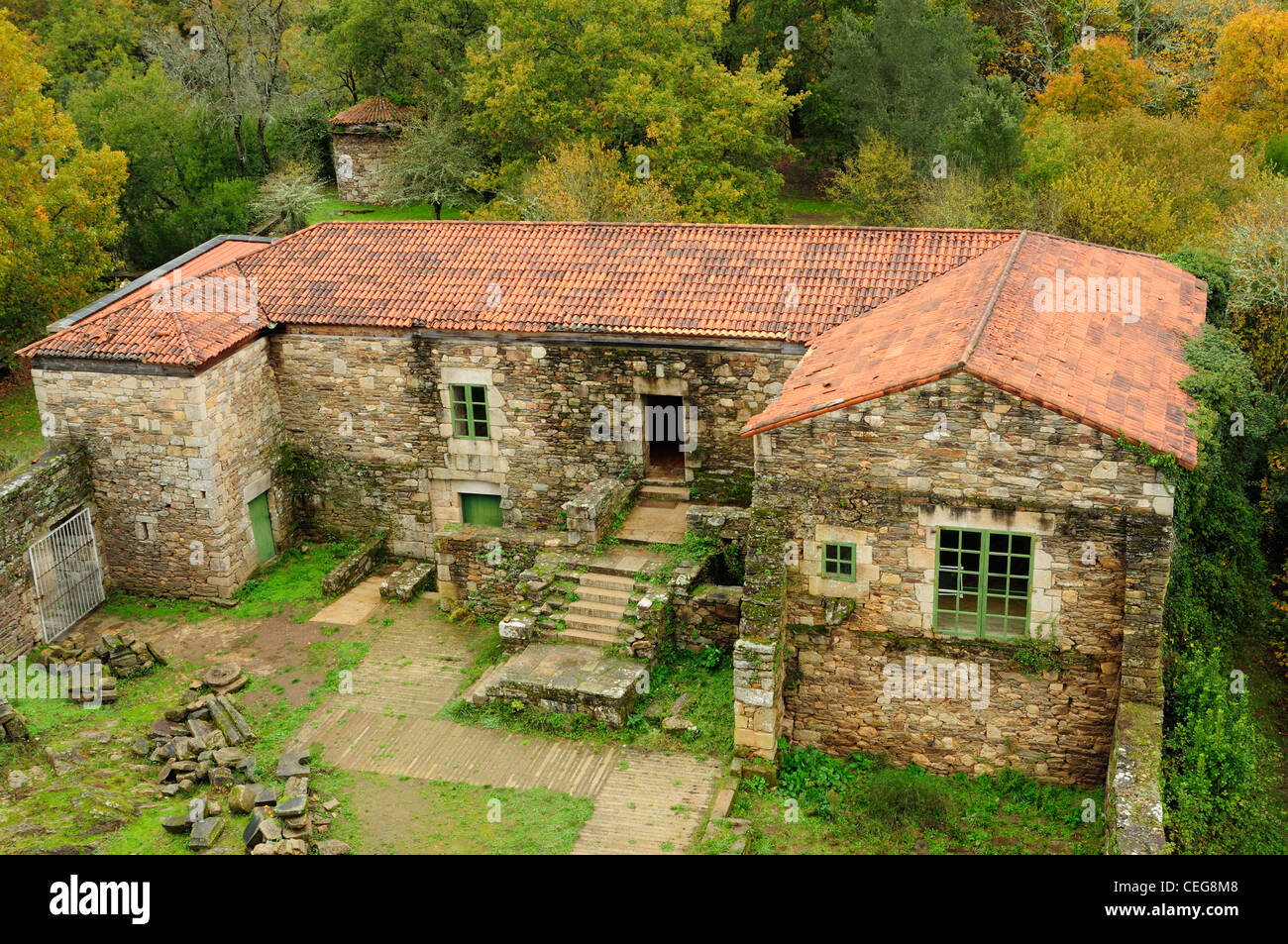Monastery of San Lourenzo de Carboeiro, Silleda, Galicia, Spain Stock ...