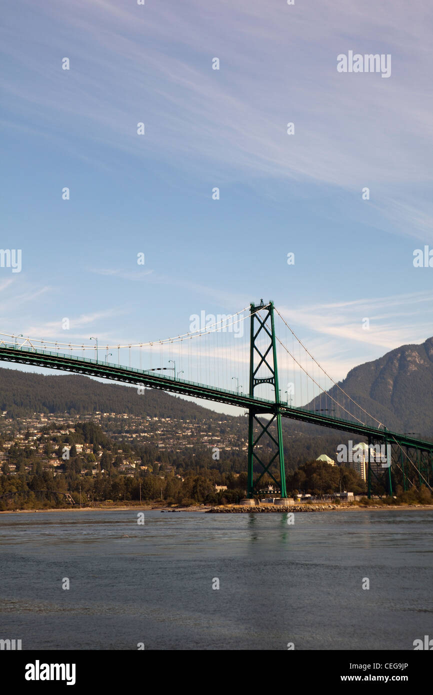 A view of the Lions Gate Bridge in Vancouver, Canada Stock Photo - Alamy