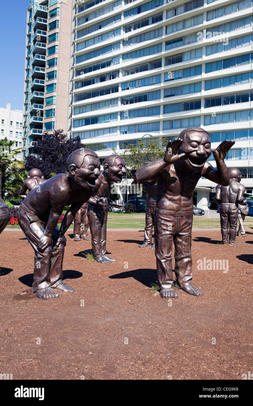Vancouver art laughing statues hi-res stock photography and images - Alamy