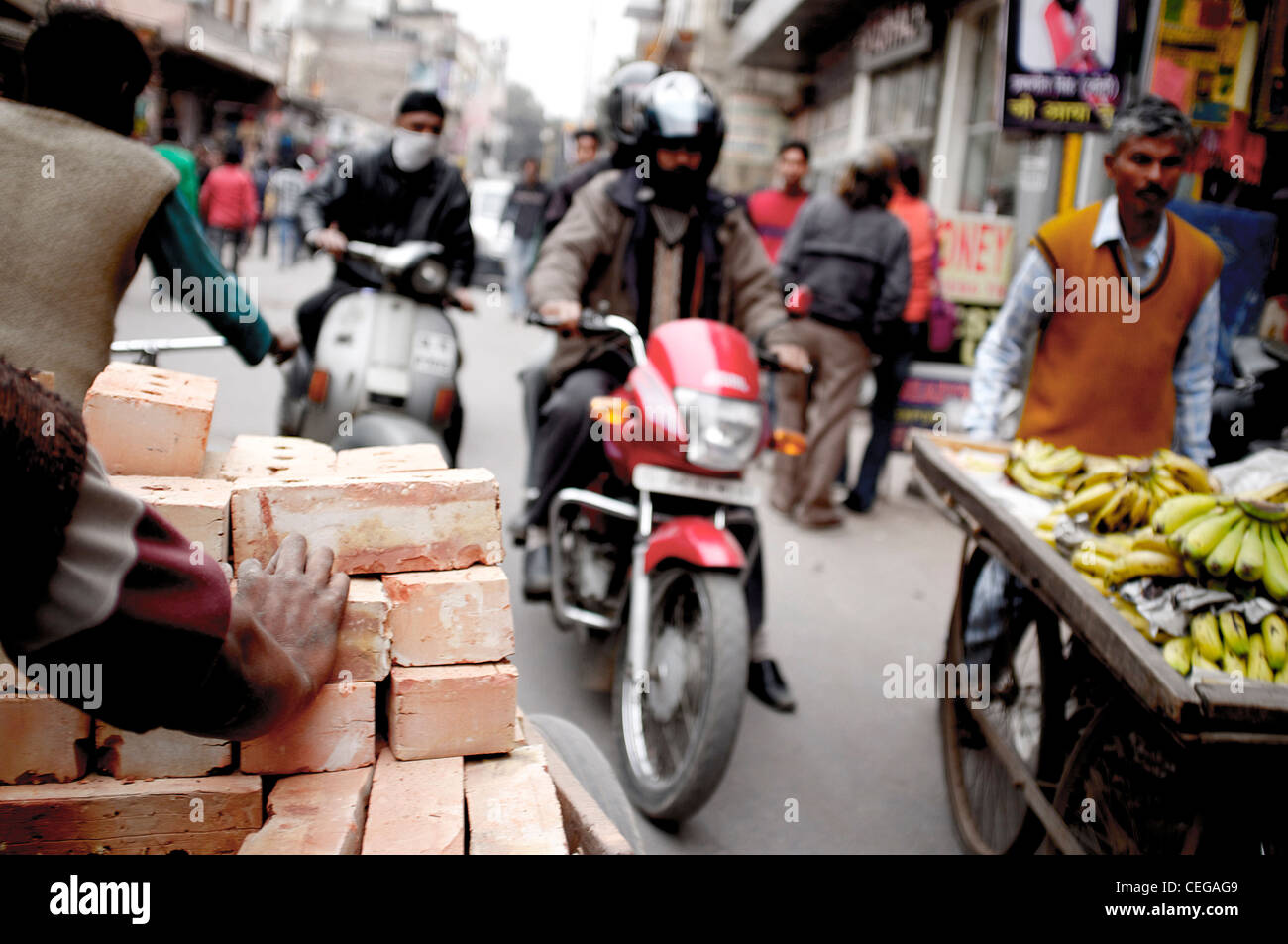 central pahar ganj Stock Photo - Alamy
