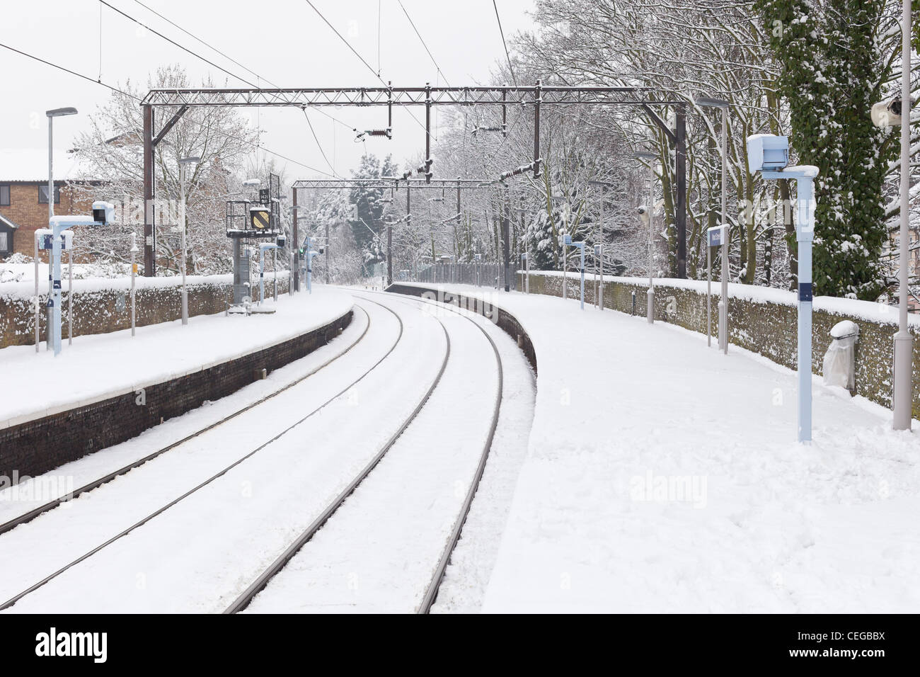 Railways In The Snow High Resolution Stock Photography and Images - Alamy