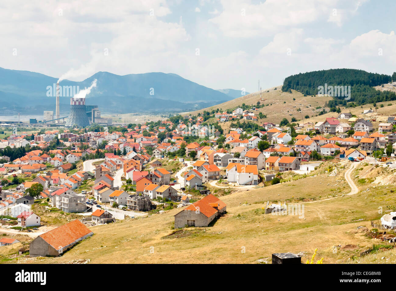 View on Gacko town in Bosnia and Herzegovina - Balkans Stock Photo - Alamy