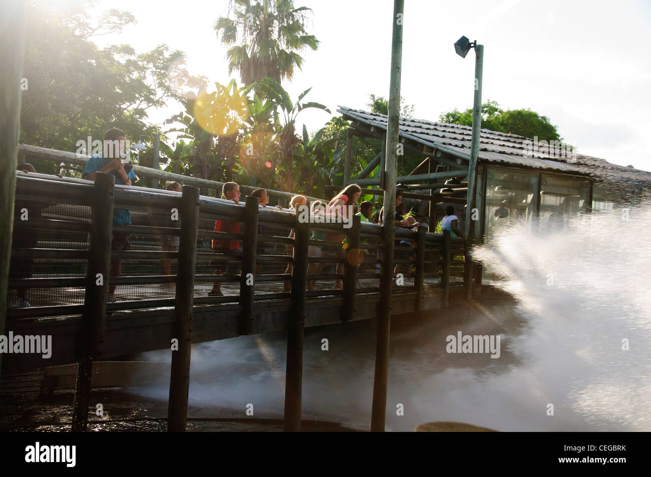busch gardens tampa florida tanganyika tidal wave water raft ride Stock ...