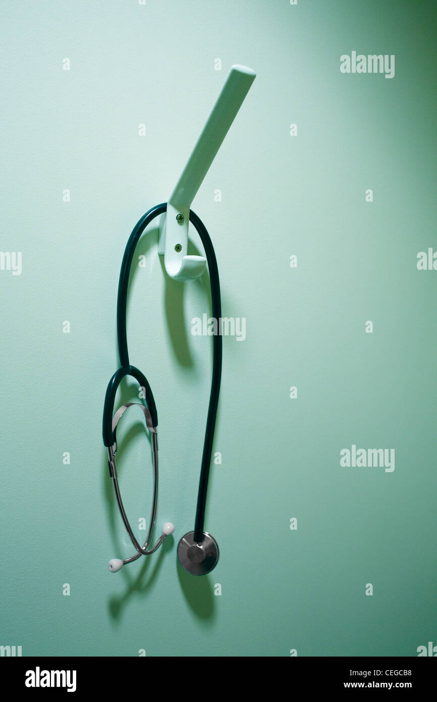 stethoscope hanging up in hospital Stock Photo - Alamy