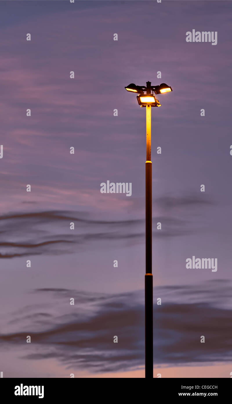 Lonely lighting pole Stock Photo - Alamy