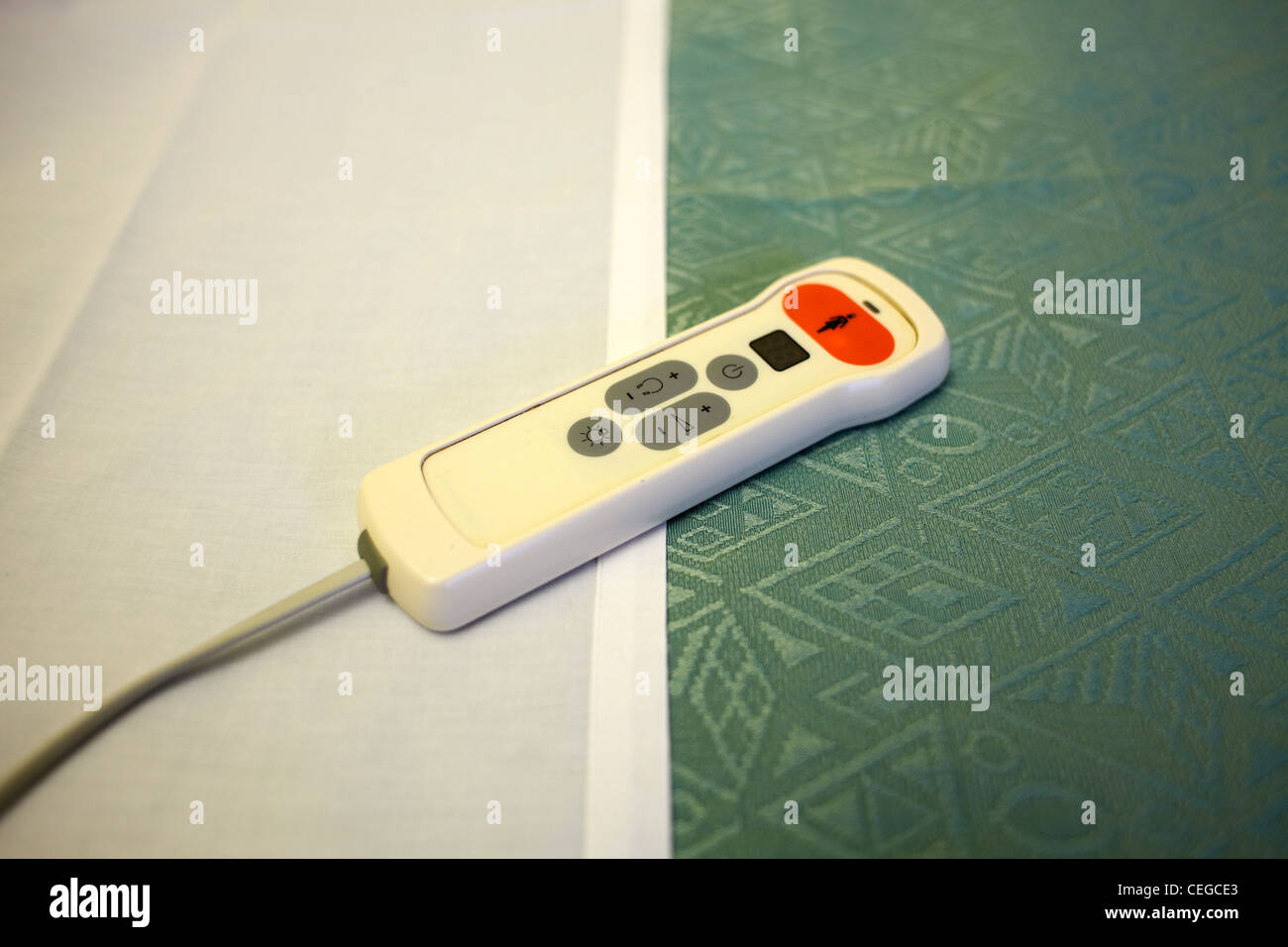 Hospital nurse calling unit and control for lighting and headphones ...