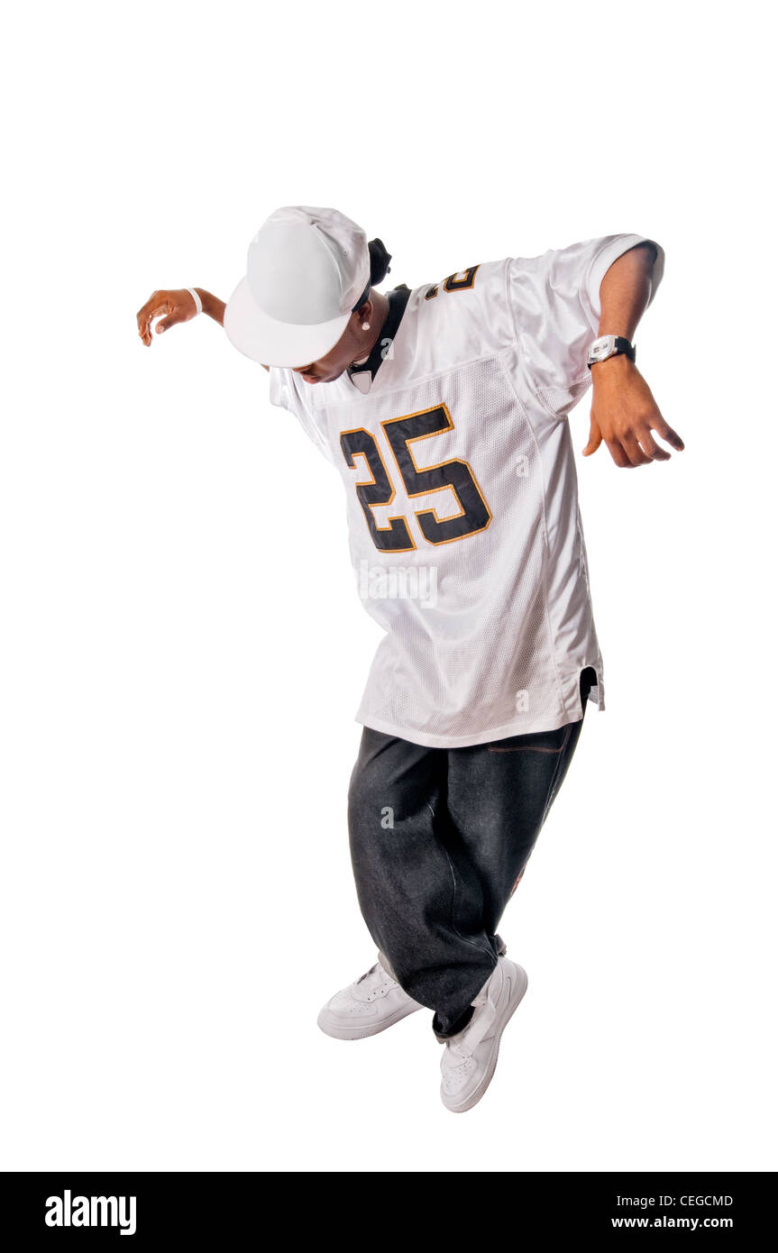 Cool young hip-hop dancer making a move Stock Photo - Alamy