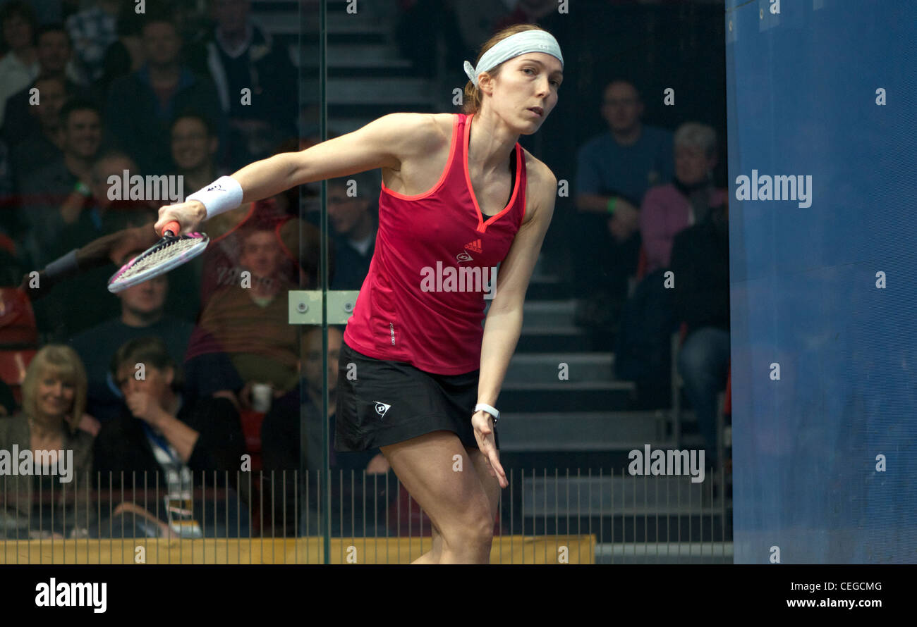 Madeleine Perry in her semi-final match against defending and eventual ...