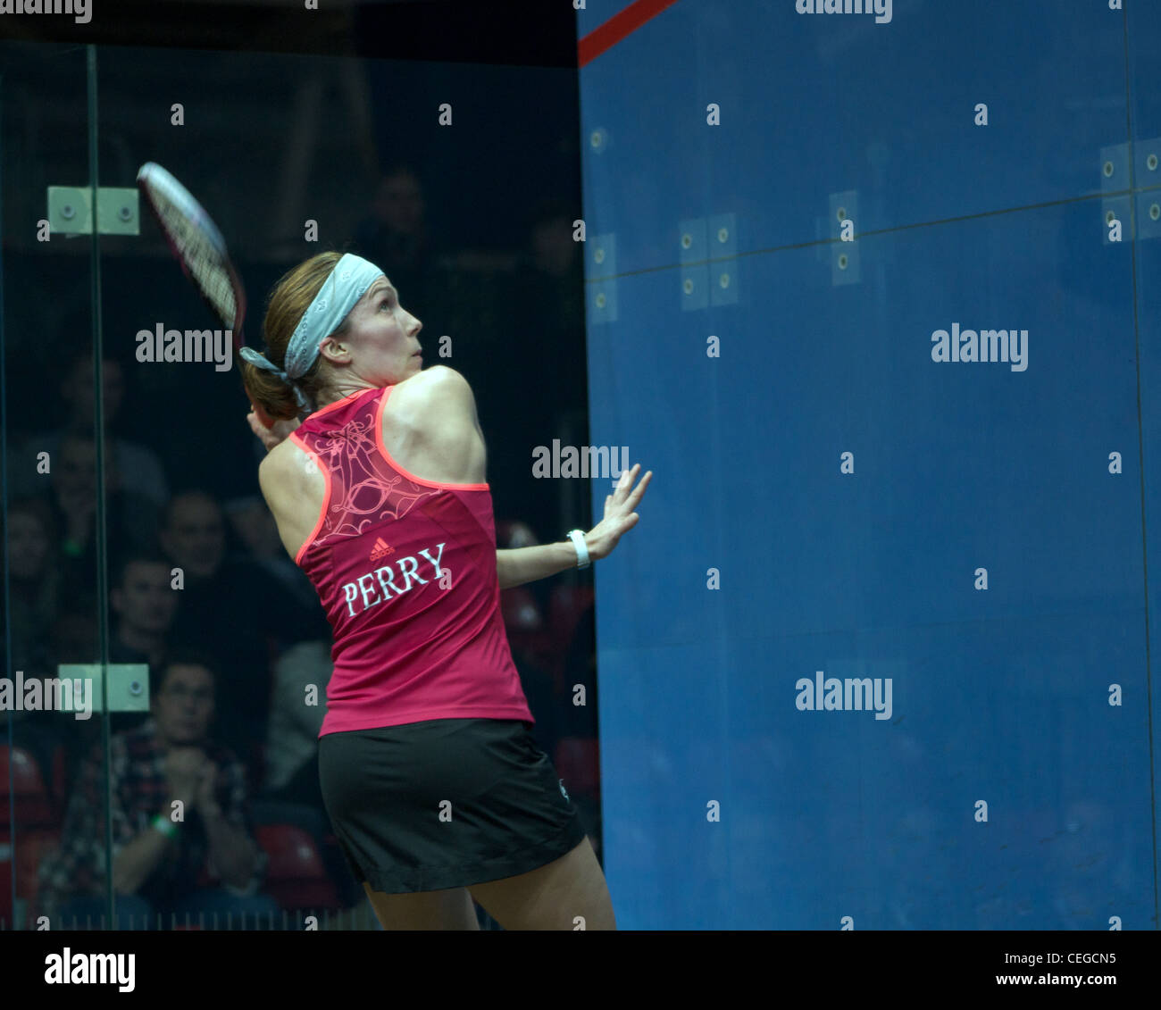 Madeleine Perry in her semi-final match against defending and eventual ...
