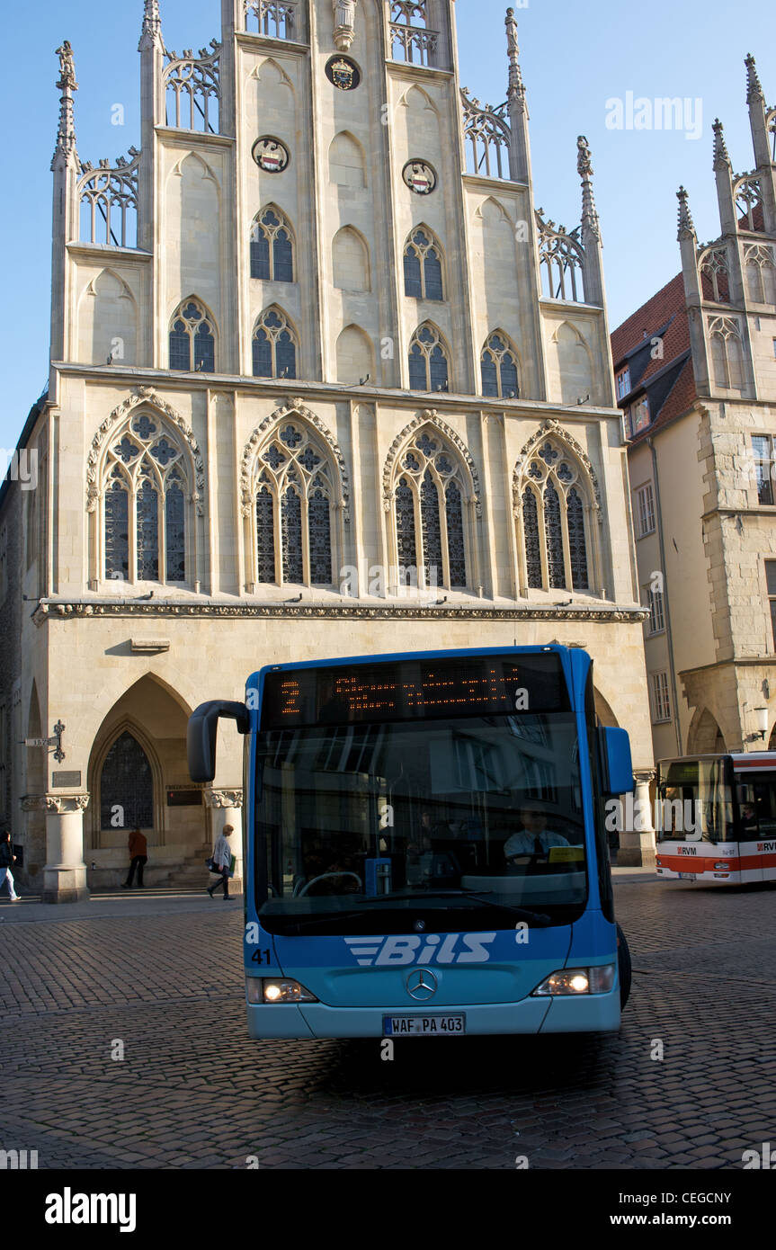 Bus service, Munster, Germany Stock Photo - Alamy