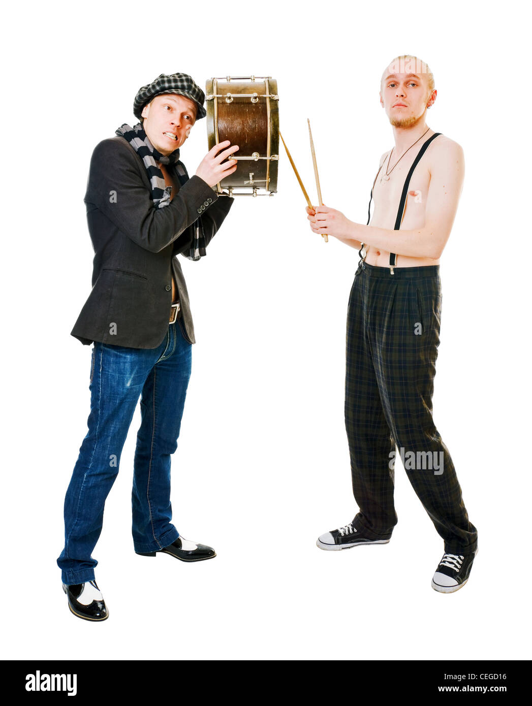 music group isolated on white Stock Photo - Alamy