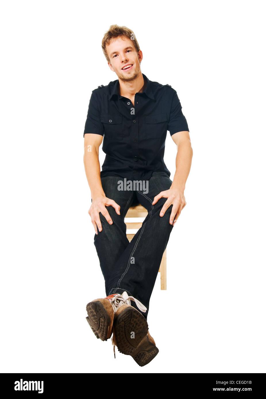 Alone man Cut Out Stock Images & Pictures - Alamy
