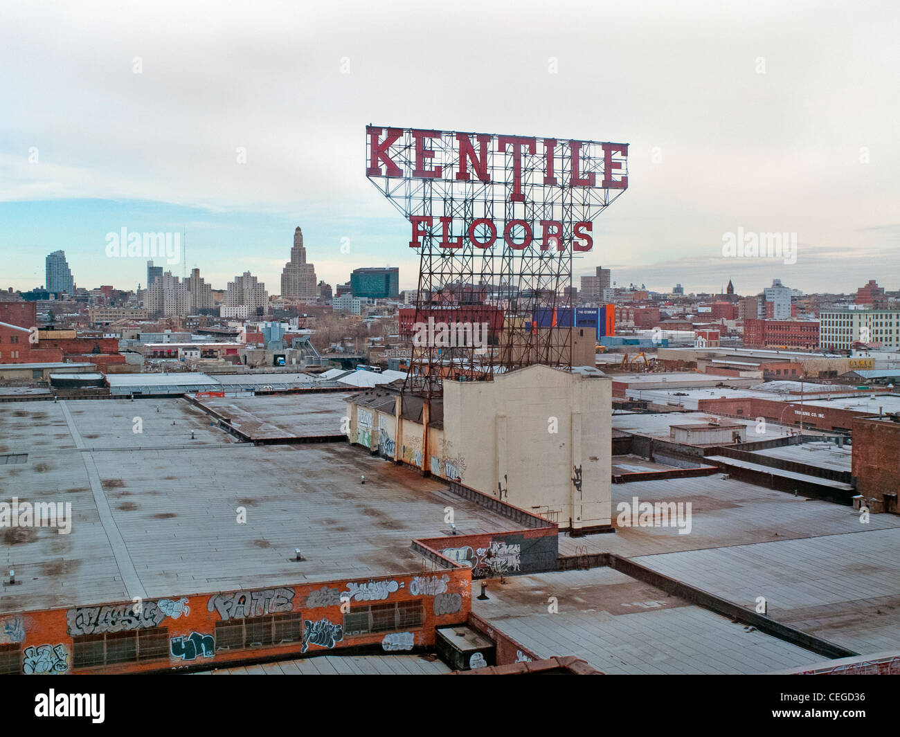 Kentile floors sign Stock Photo - Alamy