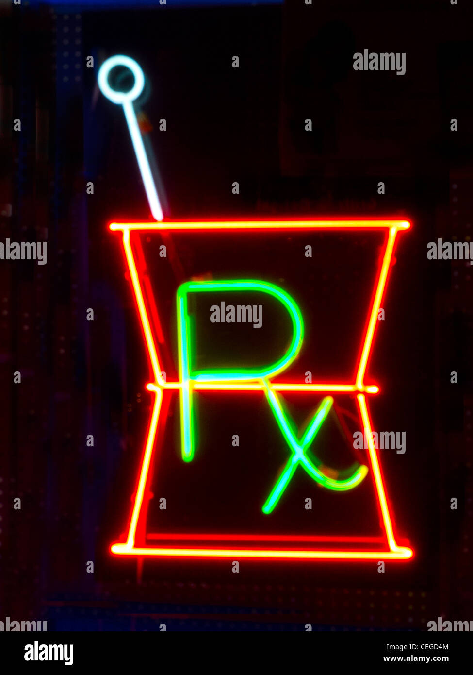 Pharmacy neon sign hi-res stock photography and images - Alamy