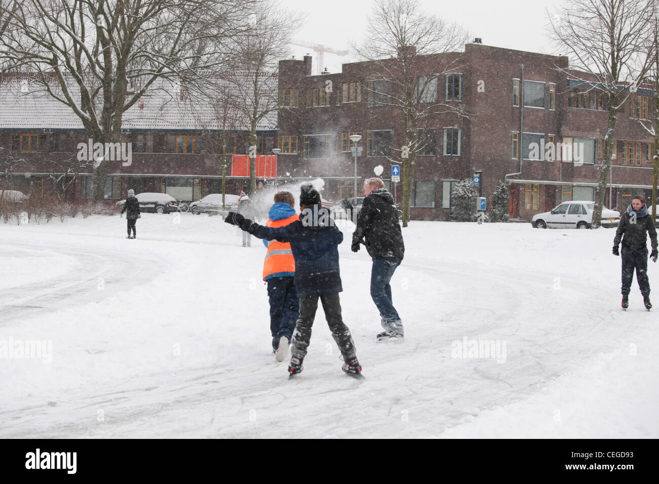 Coat engine harsh motion emoval snowfall snowstorm throwing snowball hi ...