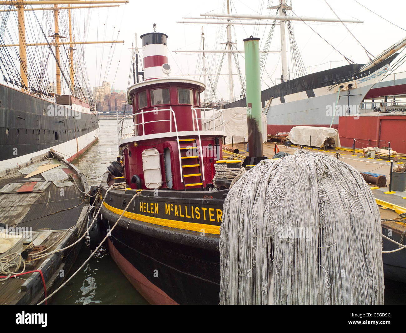 Peking ship at South Street Seaport Museum Stock Photo - Alamy
