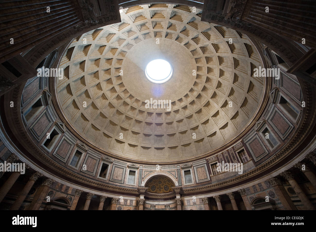 Interior of the Pantheon in Rome, Italy Stock Photo - Alamy