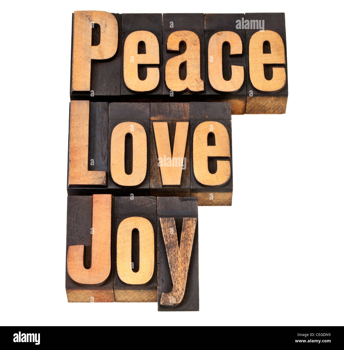 Love joy peace hi-res stock photography and images - Alamy