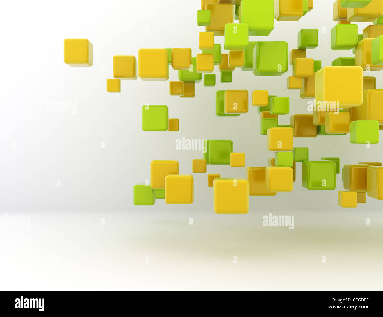 3d cubes flowing design background Stock Photo - Alamy