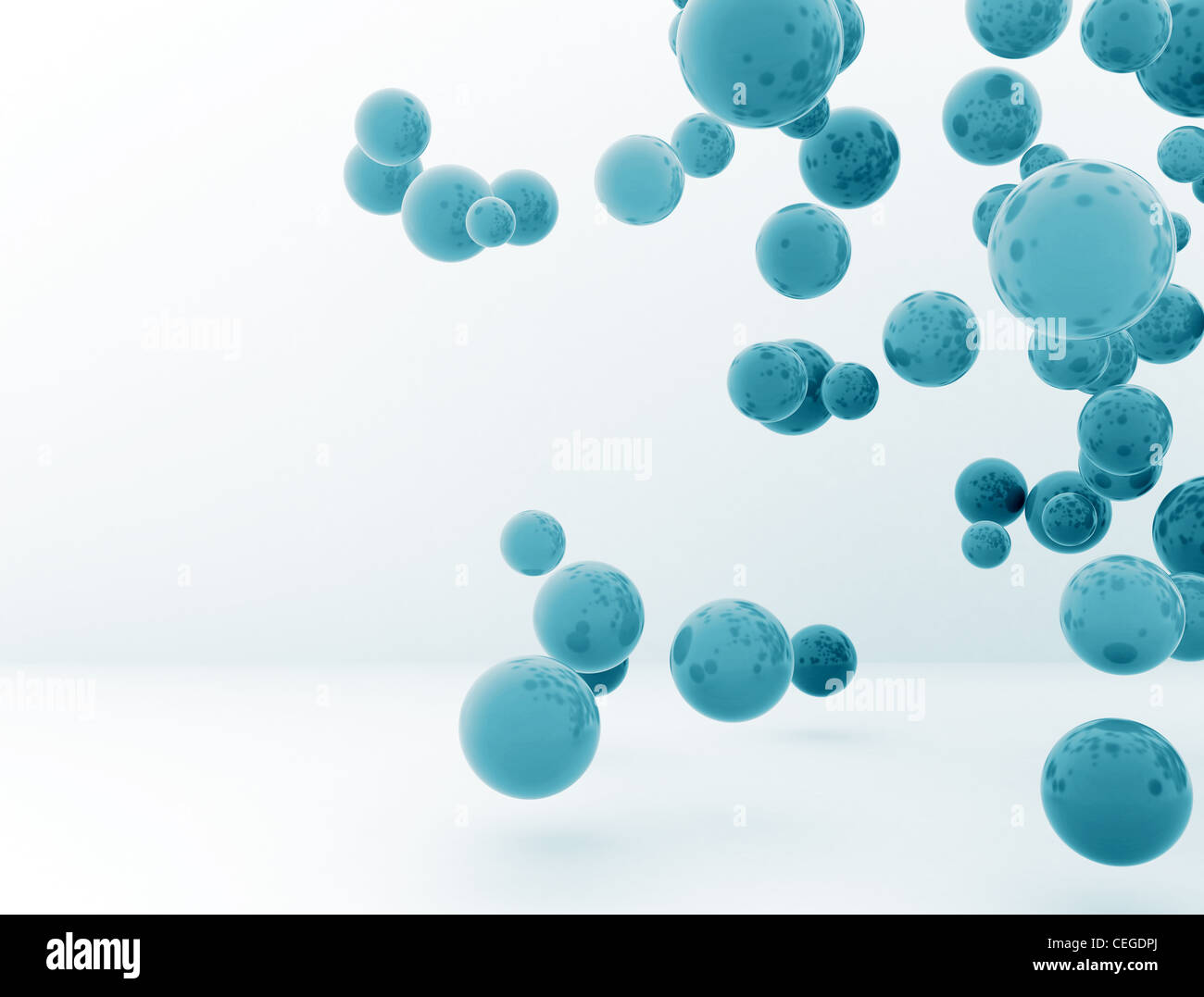 Flying 3d rendering spheres hi-res stock photography and images - Alamy