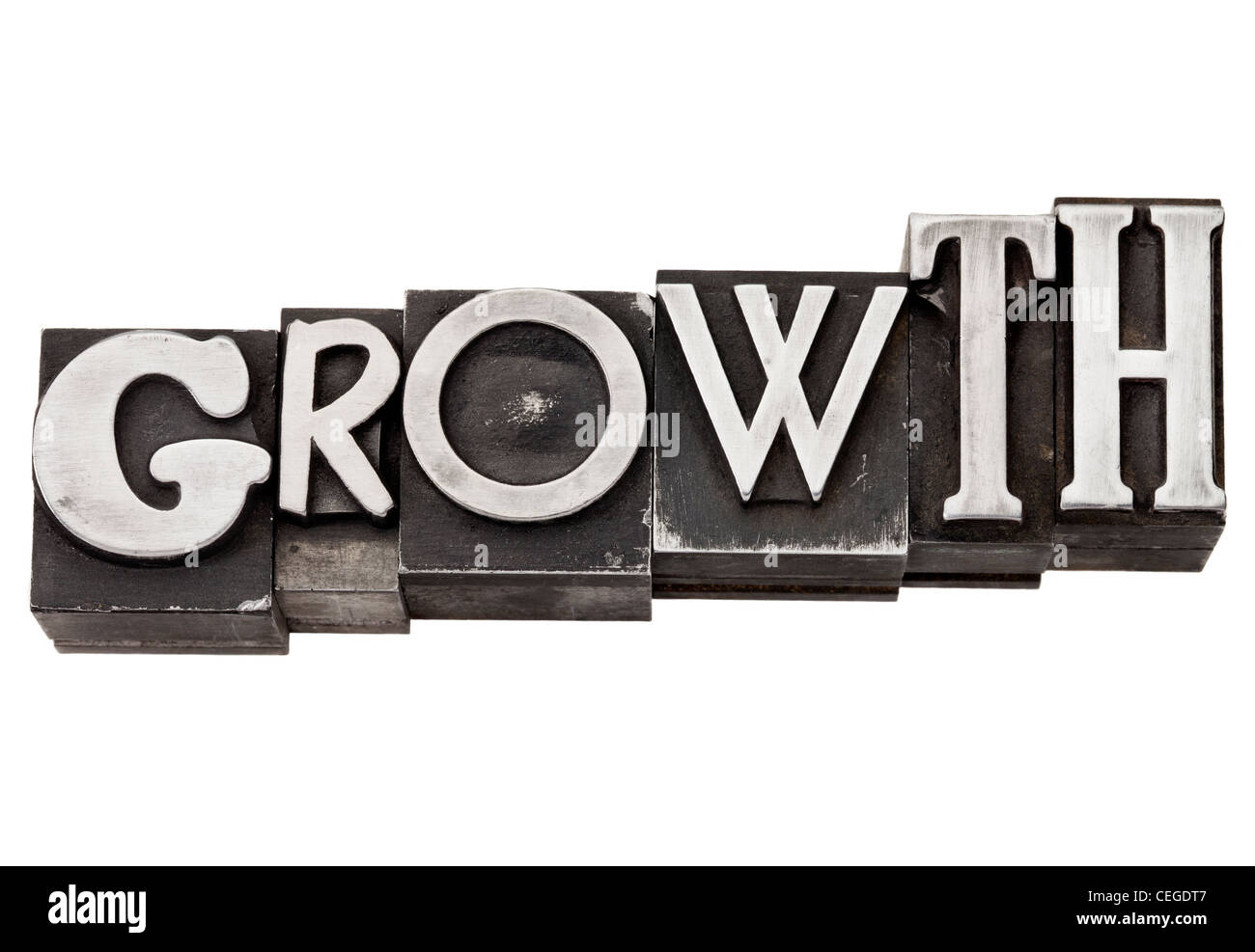 Metal type block Cut Out Stock Images & Pictures - Alamy