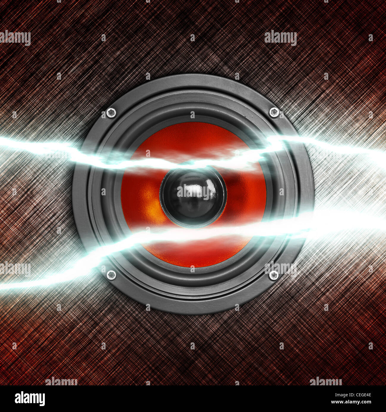 Power of music. Square composition Stock Photo - Alamy