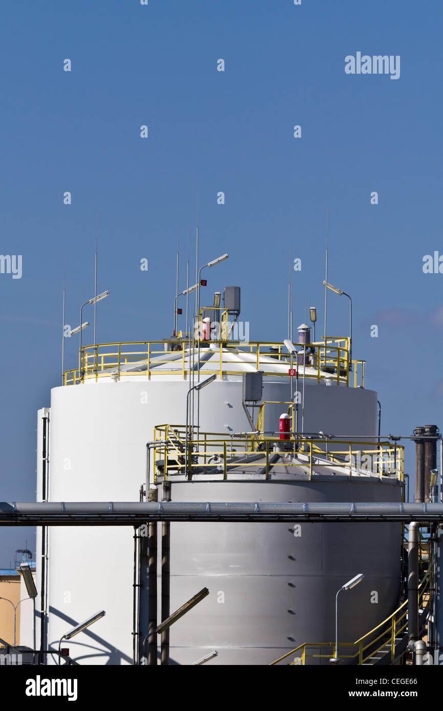 A gas tank at an industrial site close to Vienna Stock Photo - Alamy
