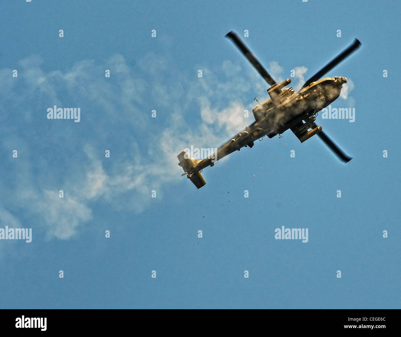 The Ah-64 Apache is a four-blade attack helicopter with reverse ...