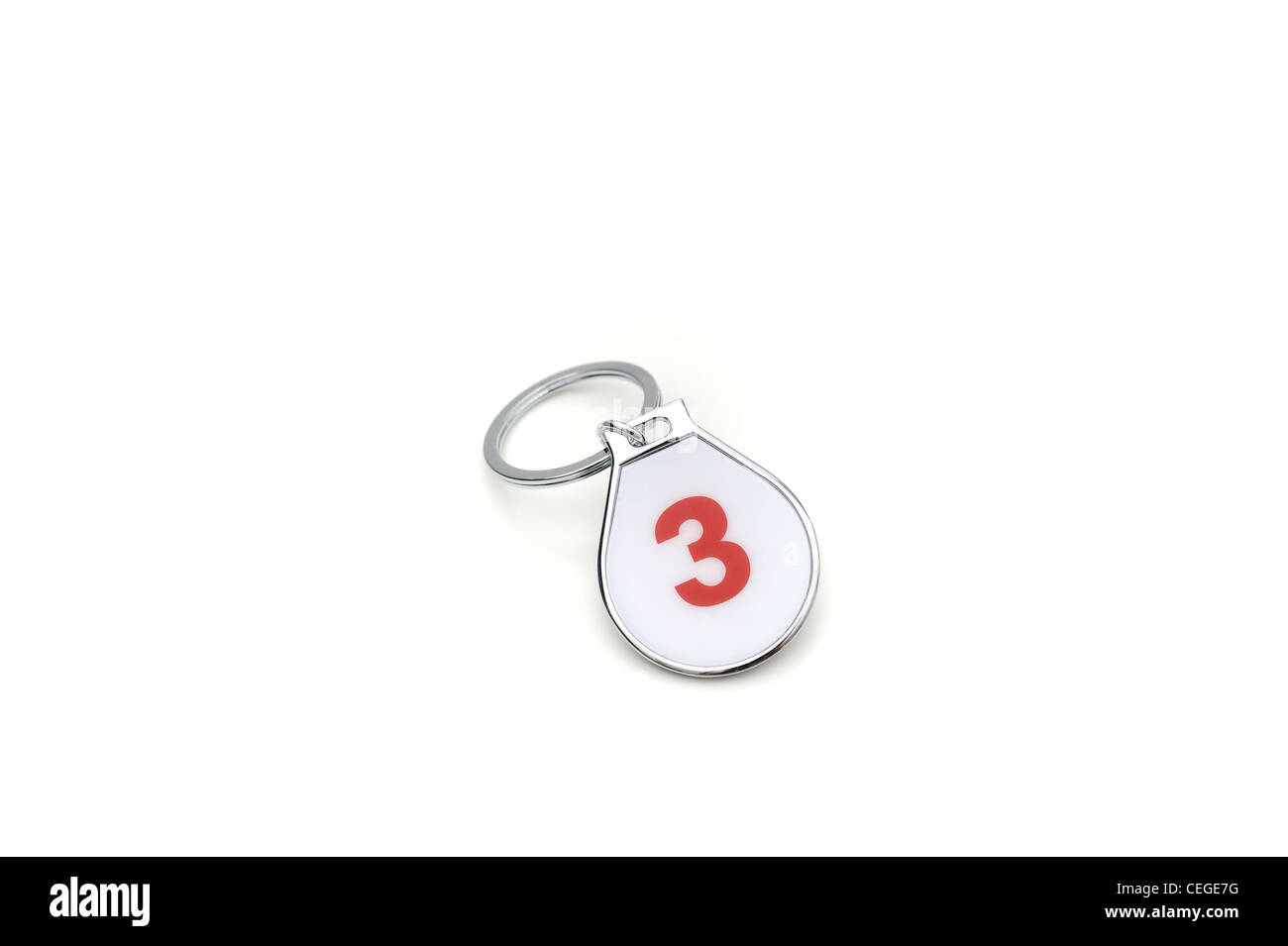 number 3 key ring Stock Photo - Alamy