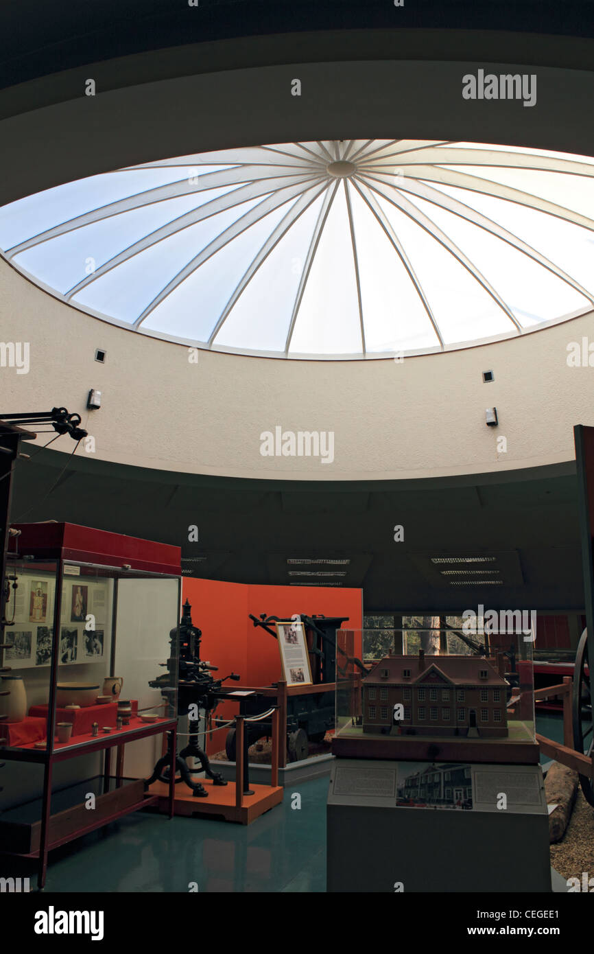Inside Bourne Hall museum, Ewell village, Epsom Surrey England UK Stock ...